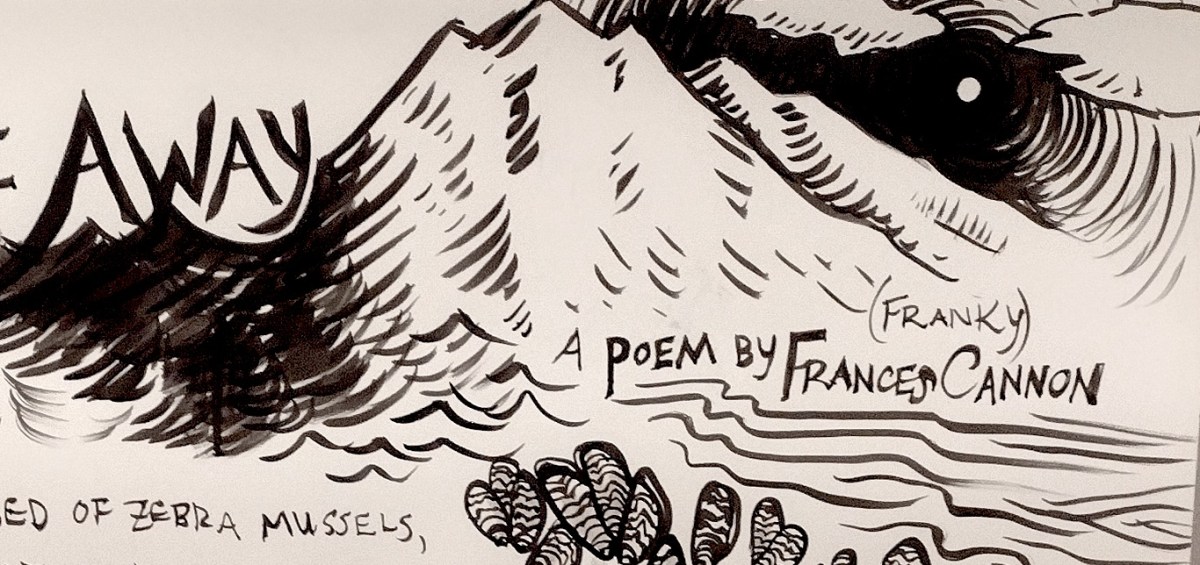 Giant poetry scroll for Art Hop – FRANKY FRANCES CANNON
